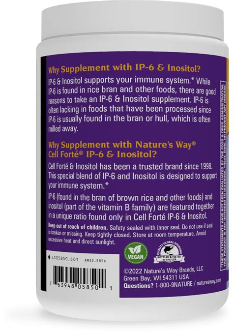 Cell Forté® Ip 6 And Inositol Ultra Strength‡ Powder Natures Way®