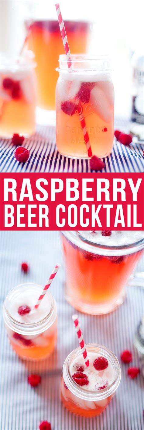 Raspberry Beer Cocktail Pretty Plain Janes