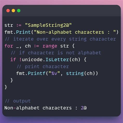 Check If Each Element Of A String Slice Is An Alphabet Or Not Rlearn