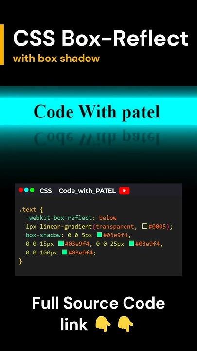 Css Box Reflect 🤩 Csstutorial Css Viral Coder Codinghacks