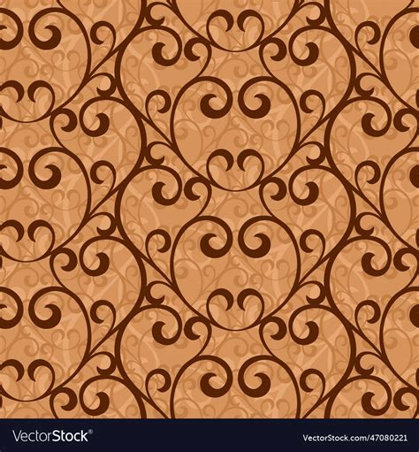 Seamless With Brown Pattern Royalty Free Vector Image