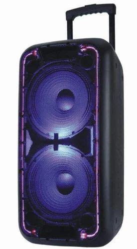 Black Bluetooth Trolley Speakers Model No 2x10 At Best Price In