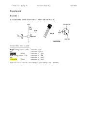 Lab Transistor Switching Lab Tutorial Pdf Circuits Lab Spring Transistors Switching