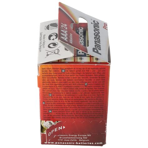 Panasonic Pro Power Micro Aaa Lr03 Batterien Im 24er Pack Micro