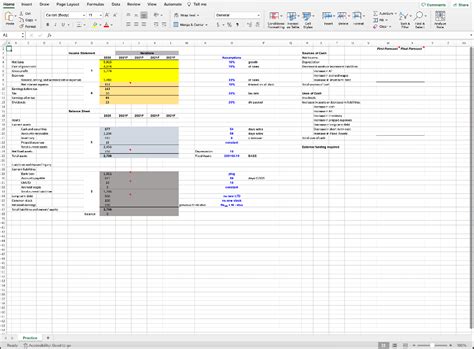 home insert draw page layout farmulas data review