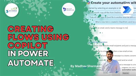 creating flows using copilot in power automate youtube 365