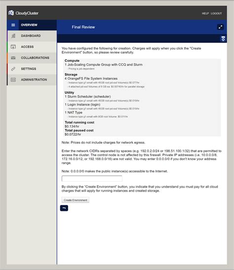 Cloudycluster Documentation