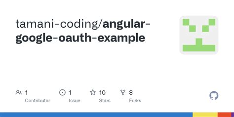 GitHub Tamani Coding Angular Google Oauth Example