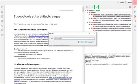 Fixing PDF Validation Errors Metadata PDFix