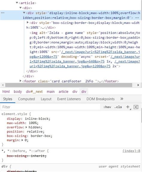 Nextimage Outputting Two Wrappers Div That I Cant Style Has Anyone