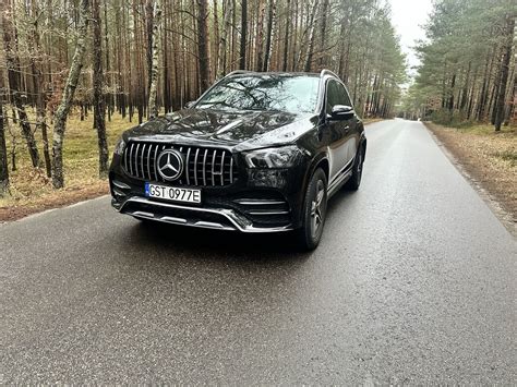 Mercedes benz GLE 7 osobowy osób AMG kamera 360 dach panoramiczny