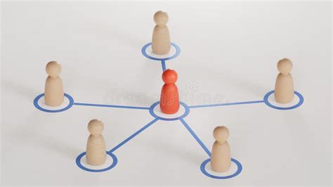 Pawns Connected By Steel Lines Stock Illustration Illustration Of
