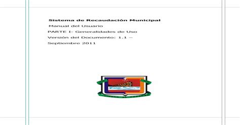Sistema De Recaudación Municipal · De Información Relacionada A Las