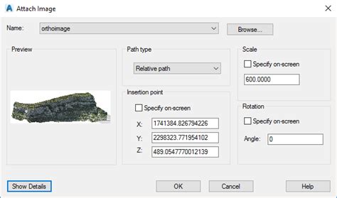 Exercise Create An Ortho Image And Import It In Autocad Help 2021 1