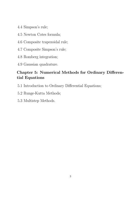 Ma5271 Introduction To Computational Mathematic Ma5271 Introduction