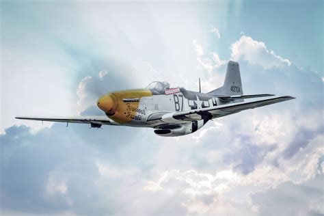 P 51 Mustang Aviation Artwork
