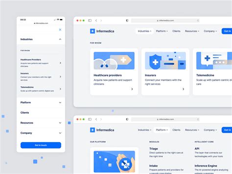 Navigation Header Megamenu By Zuza Szostak For Infermedica On Dribbble