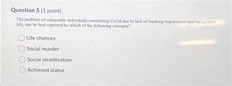 Solved Question 5 1 ﻿pointthe Problem Of Vulnerable