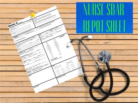 Nursing SBAR Bedside Report Sheet Simplified By Print