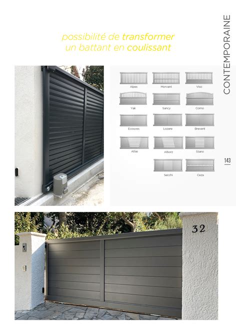 Portails et clôtures aluminium de style classique ou contemporain