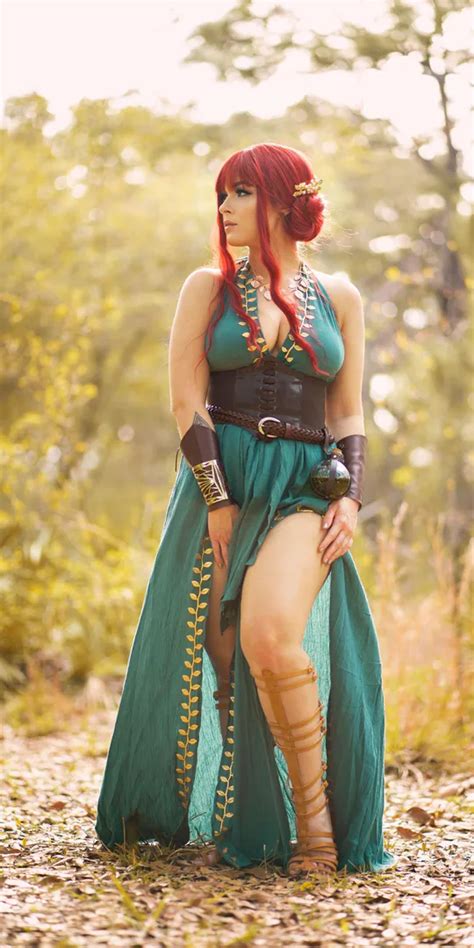 Triss Merigold Cosplay Young Woman Witcher 2048x3072 Desktop