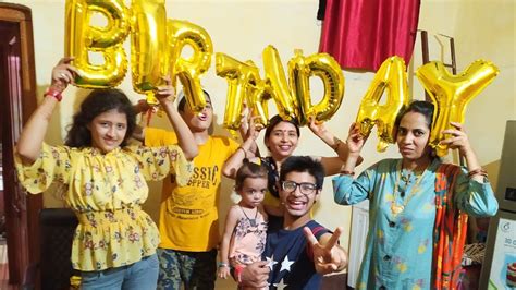 Choti Behan Ka Nd Birthday Celebration Youtube