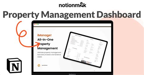 Property Management Dashboard Real Estate Notion Template By Ian Dikhtiar