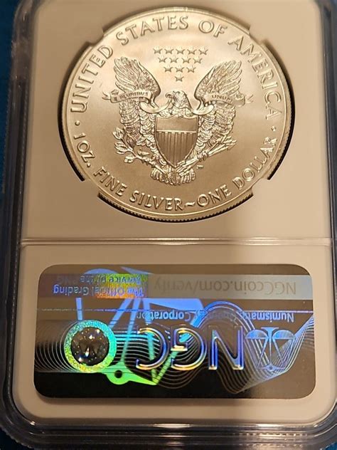 2019 Silver Eagle Mint Error Obverse Struck Thru Coin Ebay