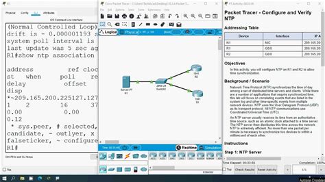 Packet Tracer Configure And Verify Ntp Youtube