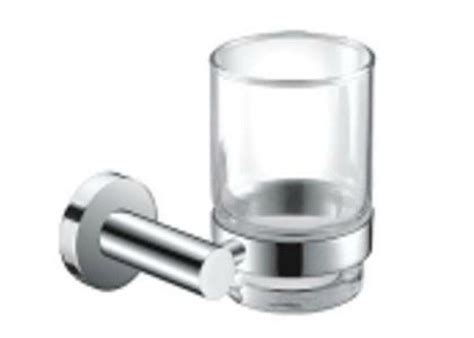 Accesorios Para Baño Porta Vaso De Vidrio Bronce Cromado 23006 Fimeta