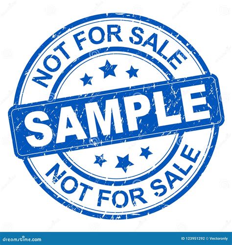 Sample Stamp Stock Vector Illustration Of Isolated 123951292