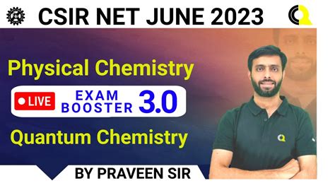 Quantum Chemistry Exam Booster 3 0 CSIR NET IIT GATE Quanta
