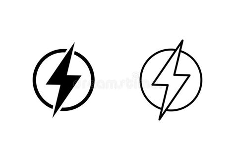 Power Icon Power Switch Icon Electric Power Stock Vector