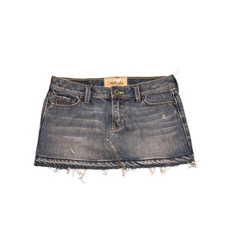 Vintage Denim Micro Mini Hollister Skirt Y2k Era Raw Depop In 2025