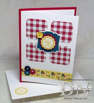 Video Quick And Easy Gingham Garden Card Tutorial Unfrogettable