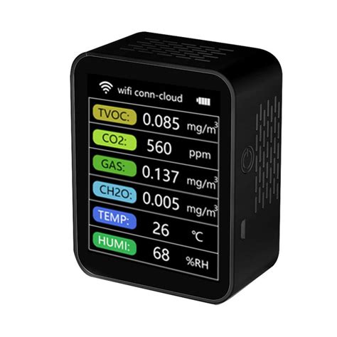 Измеритель качества воздуха, Tuya WiFi, TVOC/CO2/ГАЗ/H2O/температура и ...