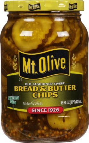 Mt Olive Bread And Butter Pickle Chips 16 Fl Oz Kroger