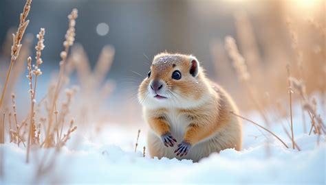 Cute Gopher In Snowy Landscape Stable Diffusion Online