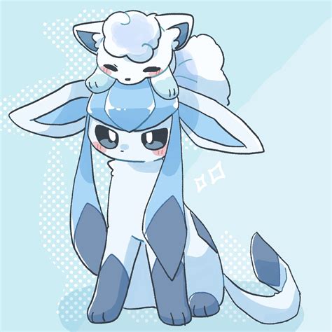 Cpa0i Alolan Vulpix Glaceon Nintendo Pokemon Highres Alolan Form
