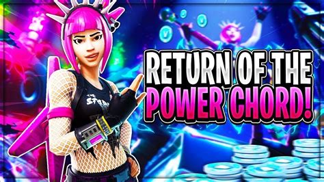 Trying Out The New Power Chord Skin Solo Fortnite Victory Royale