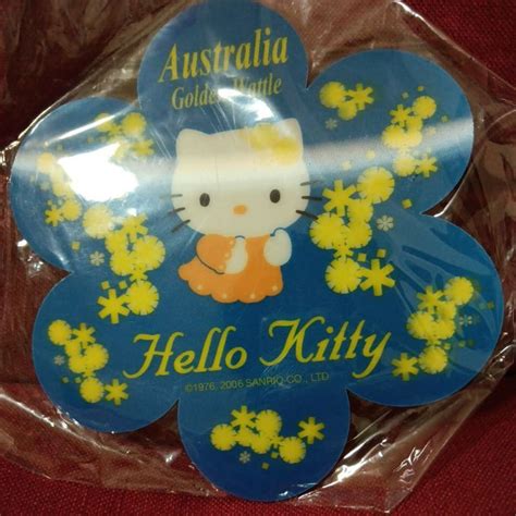 剩藍色 早期2006年三麗鷗hello Kitty 3d立體 滑鼠墊 桌墊 杯墊 隔熱墊 絕版珍藏 懷舊老物 蝦皮購物