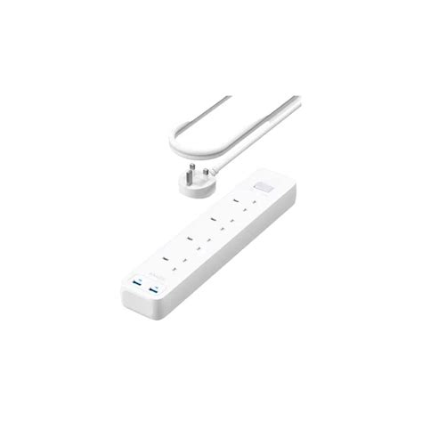 توصيلة انكر 4 منافذ طاقة مع منفذين Usb A لاينز