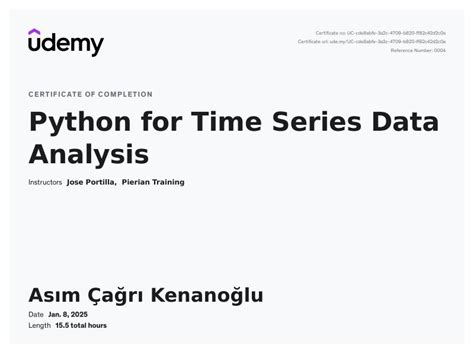 asım Çağrı kenanoğlu msc on linkedin python for time series data