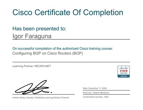 Cisco Learning Partner Certificate224688 Pdf