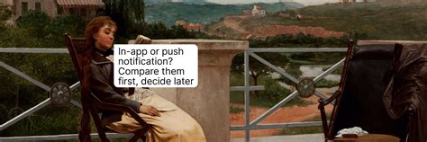 what are push notification vs in app notification use cases