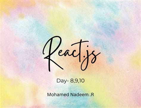 Mohamed Nadeemr On Linkedin Namastereact Reacthooks Javascript Softwareengineer