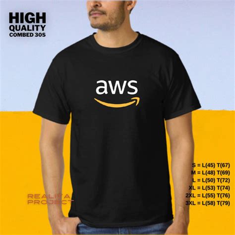 Jual Tshirt Kaos Programmer Aws Data Center Combed 30s Big Size Buku Coding Putih S Kab