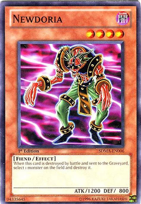 Yugioh Structure Deck Marik Single Card Common Newdoria Sdma En006 Toywiz