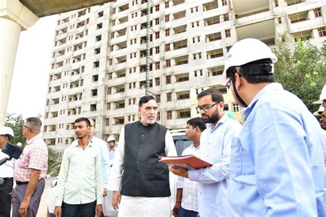 Anti Dust Campaign Gopal Rai Conducts Surprise Inspection Of Nbcc