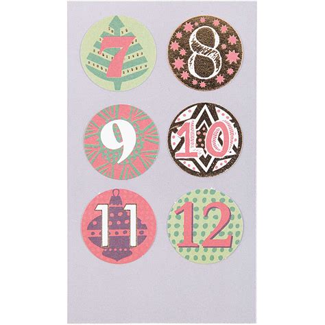 Vintage 24 stickers pour calendrier de l Avent Stickers Noël